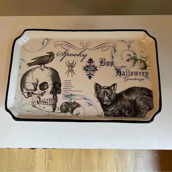 American Atelier | Holiday | Spooky Halloween Footed Tray By American ...